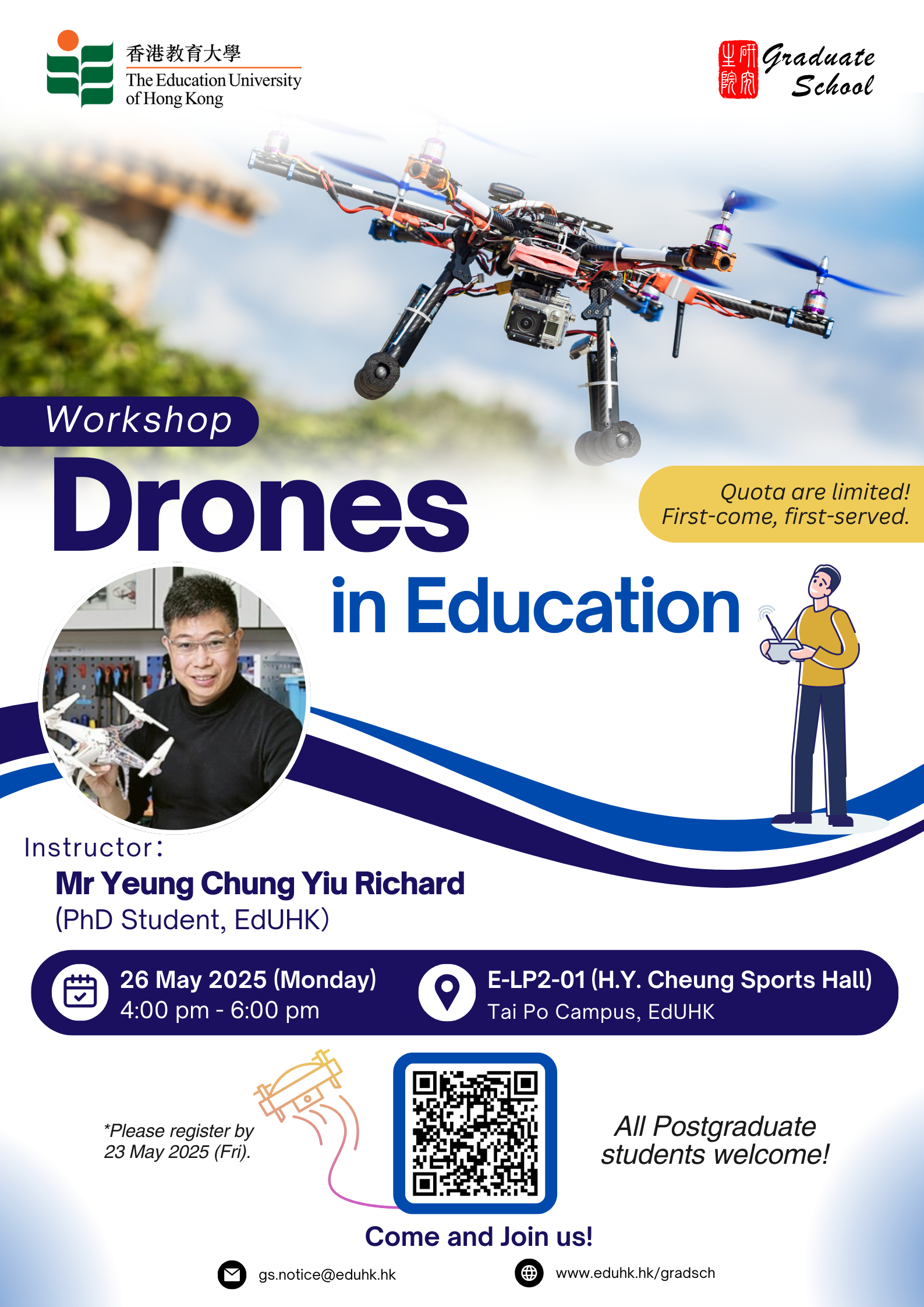 [26 May] Workshop: Drones in Education 🚀 – Graduate School, The ...
